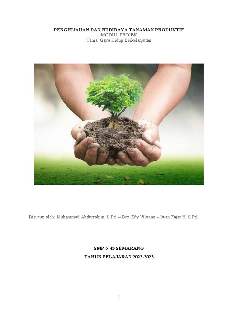 Modul Projek Penanaman Pohon | PDF | Karier & Perkembangan