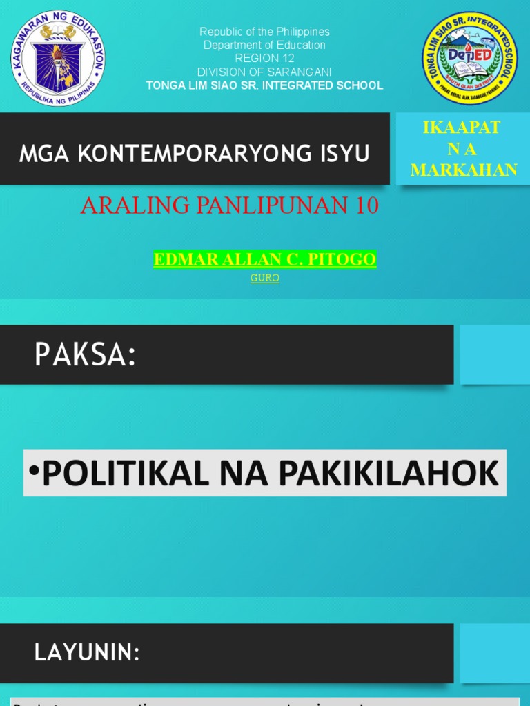 Mga Kontemporaryong Isyu | PDF