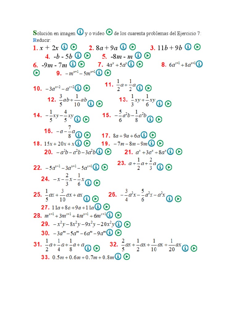 EJERCICIOS No. 7 RESUELTOS. | PDF