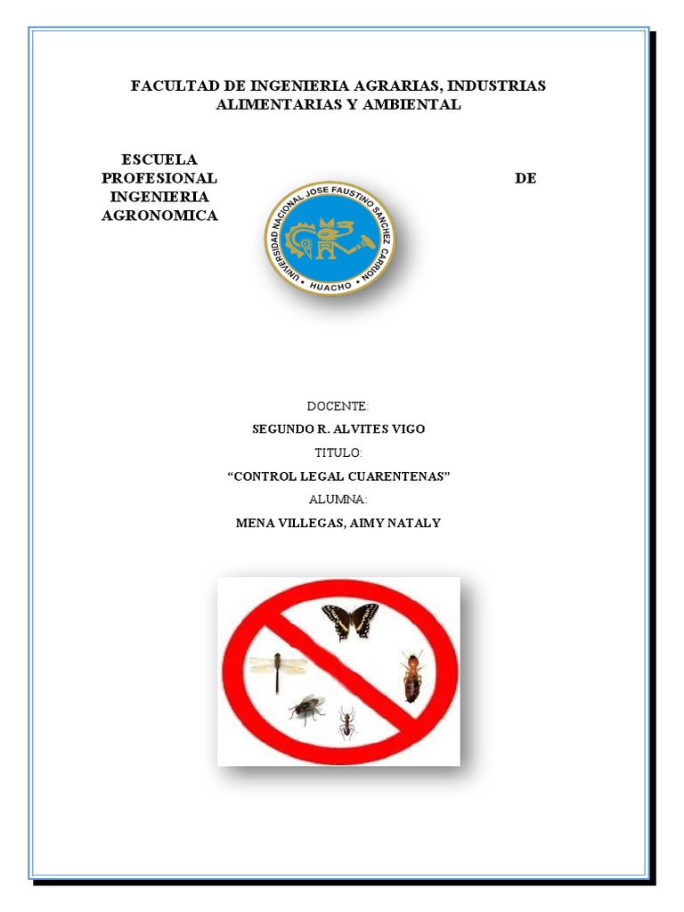 Control Legal Mipe | PDF | Plaga (organismo) | Agricultura