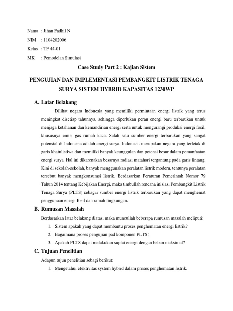 Case Study Jihan Fadhil N Telkom University | PDF