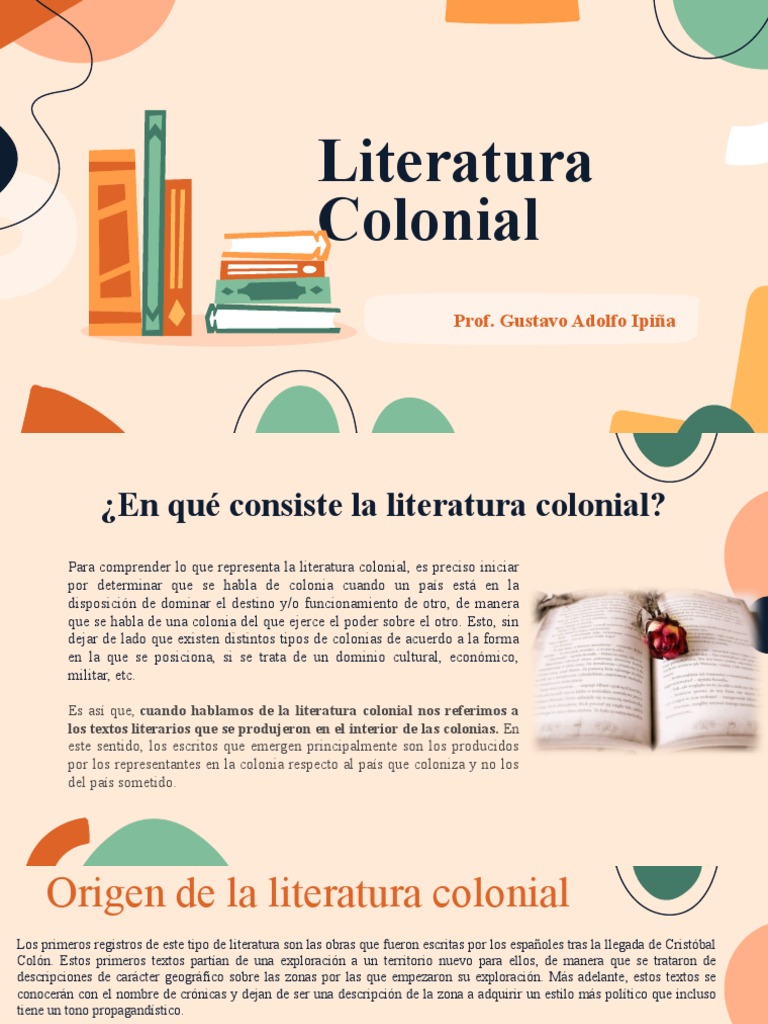 Literatura Colonial | PDF | Nueva españa | Colonialismo