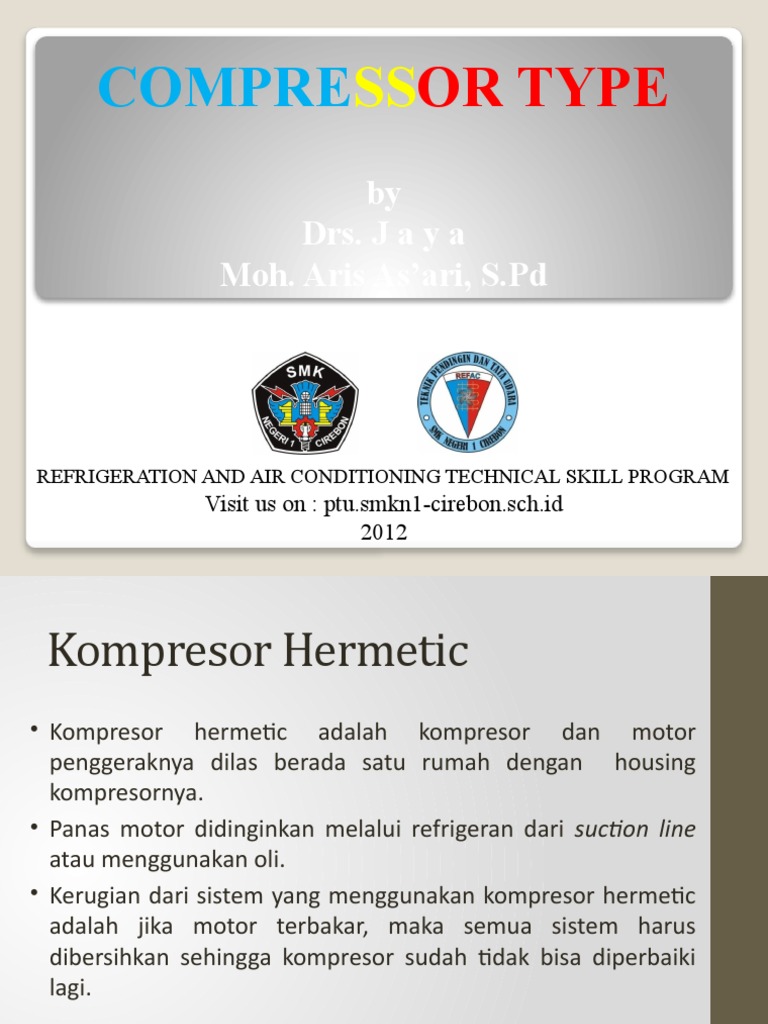 Pertemuan Ke 5 - Tipe Kompresor | PDF