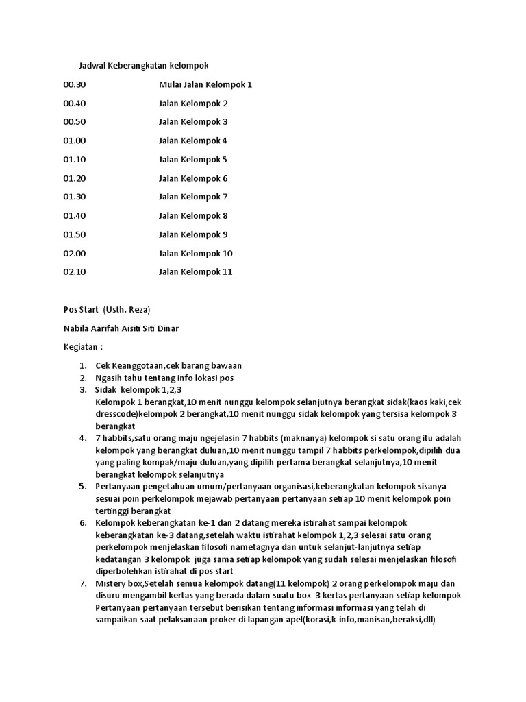 Jelajah Pos LDK 2 (TBH) | PDF