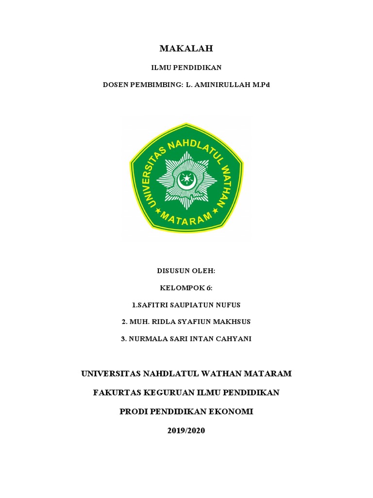 Makalah Hakikat Ilmu Pendidikan | PDF