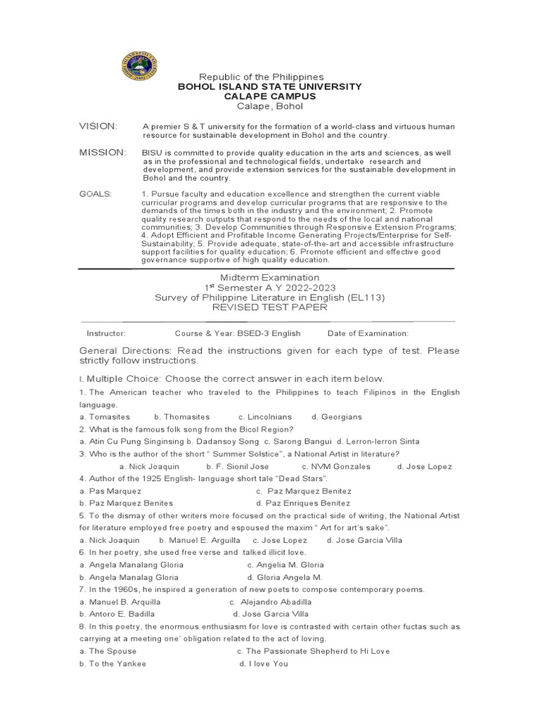 Revised Testpapers | PDF