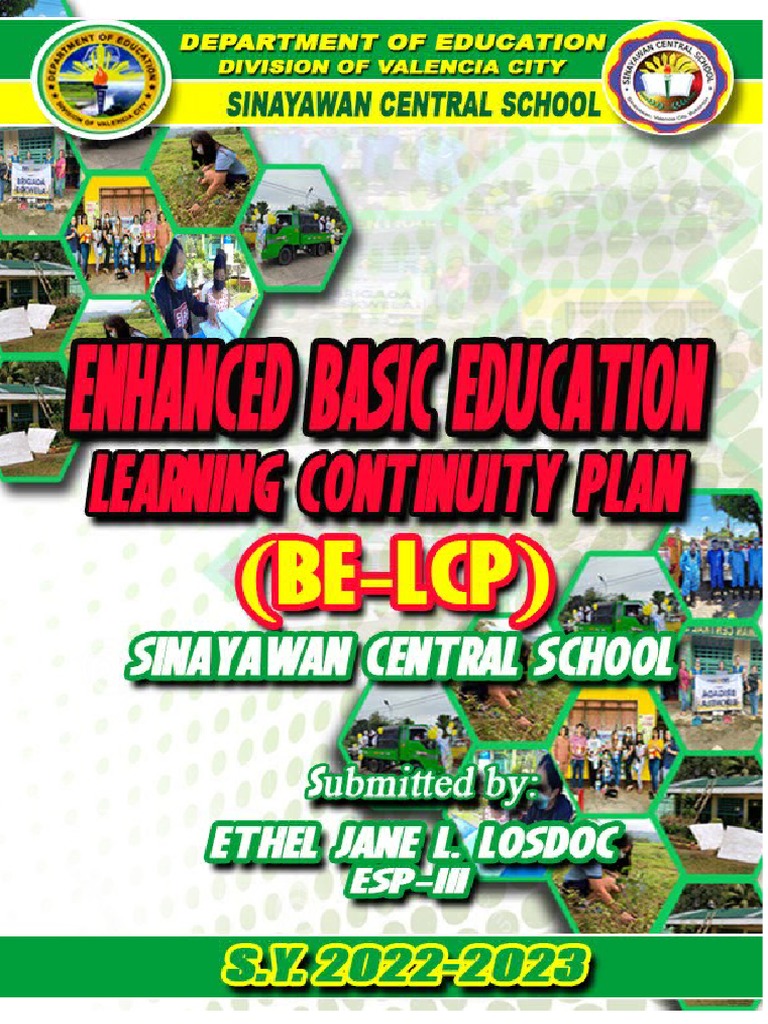 Revised BE-LCP for Safe Schooling 2022-2023 | PDF | Educational ...