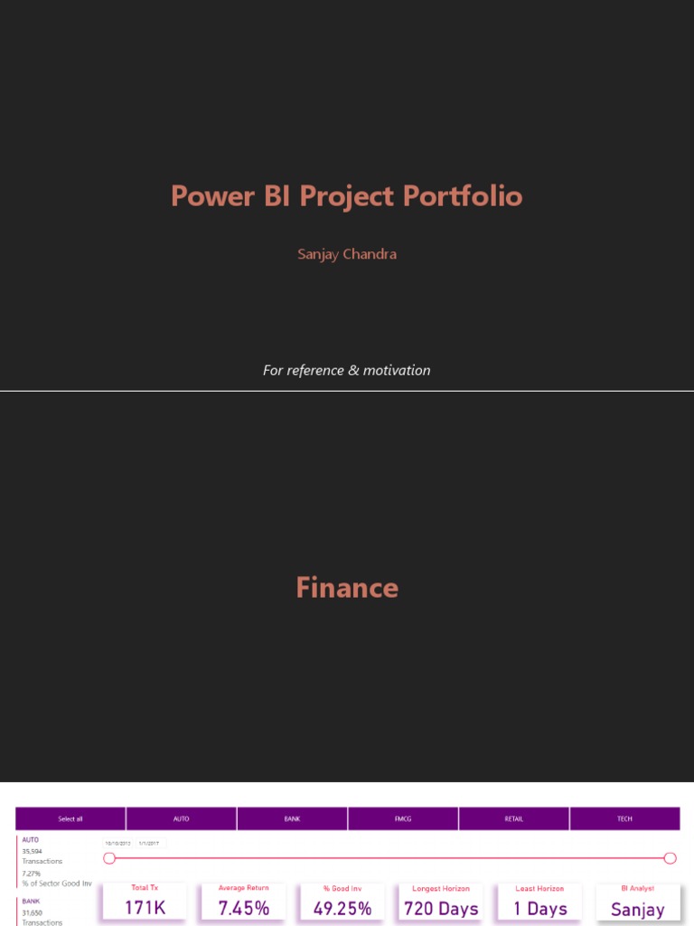 Power BI Portfolio | PDF