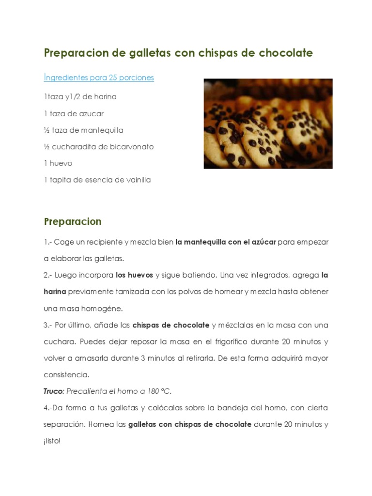 GALLETAS | PDF