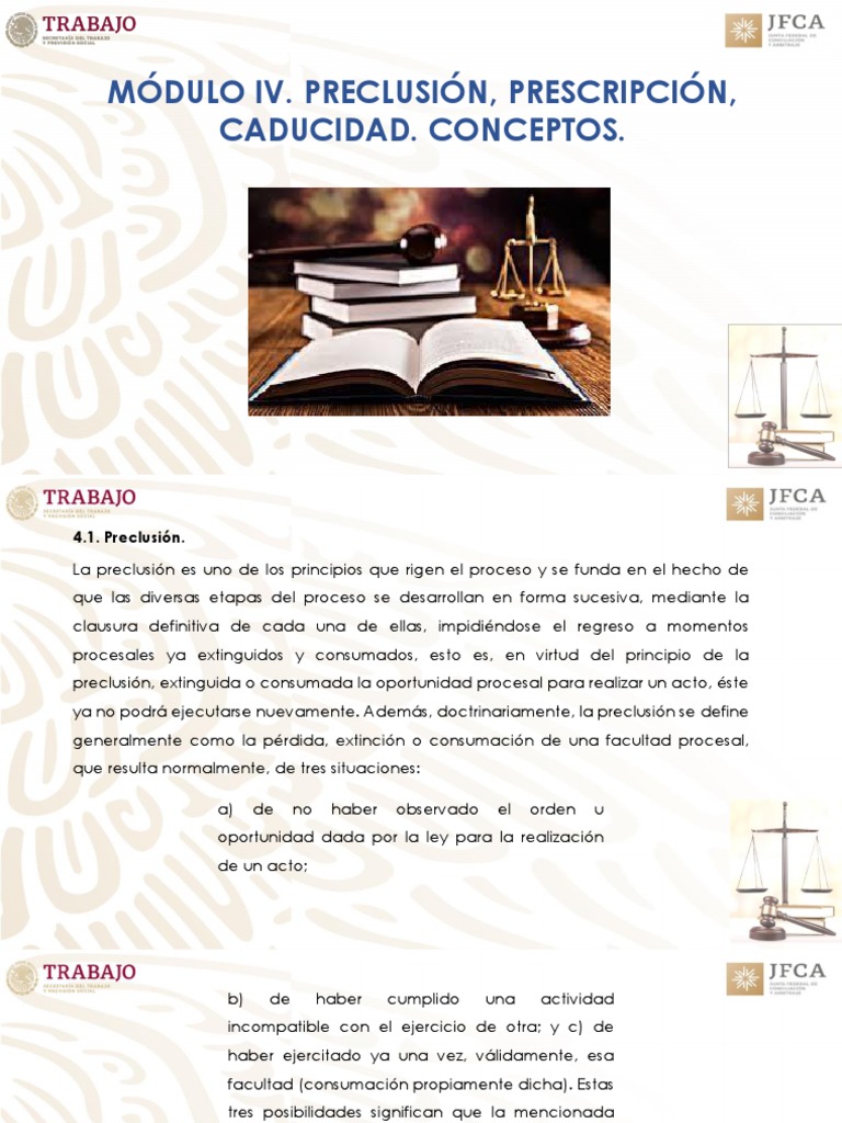 MÓDULO 4 Preclusión | PDF | Estoppel colateral | Estatuto de limitaciones