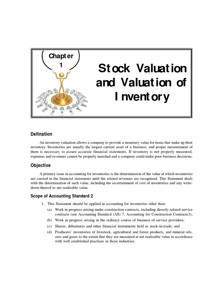 Stock Valuation Accounting and Financial Management - I F. Y ...
