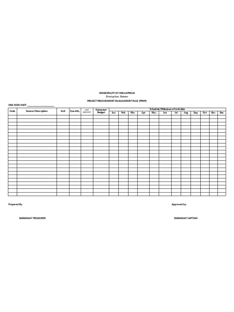 PPMP Format | PDF | Office Equipment | Tools