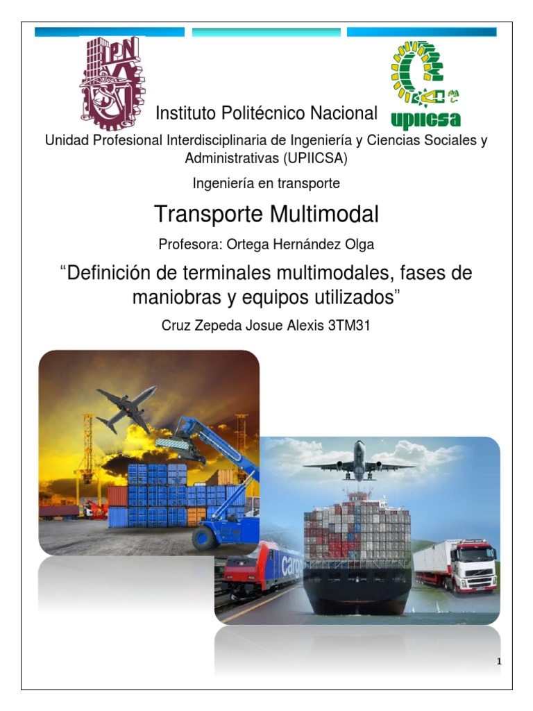 Definición y fases de terminales multimodales | PDF | Máquina elevadora ...