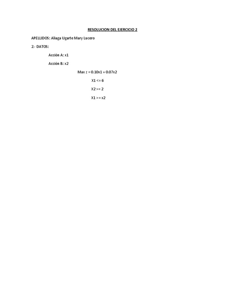 Resolucion Del Ejercicio 2 | PDF