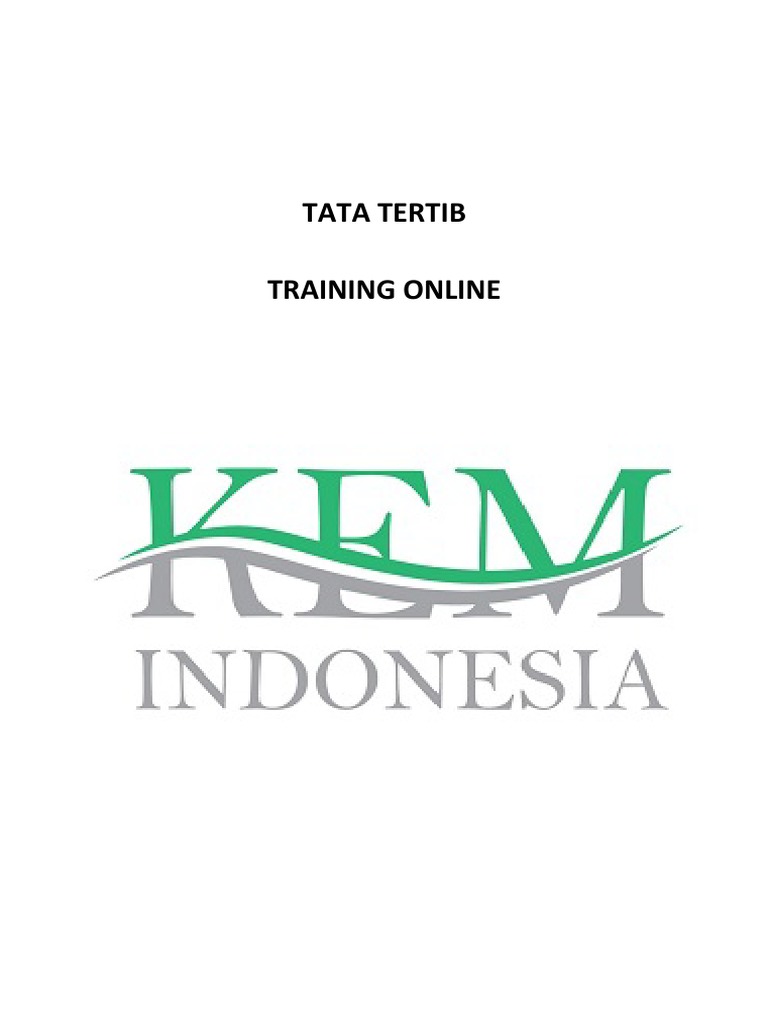 Tata Tertib Training Online | PDF