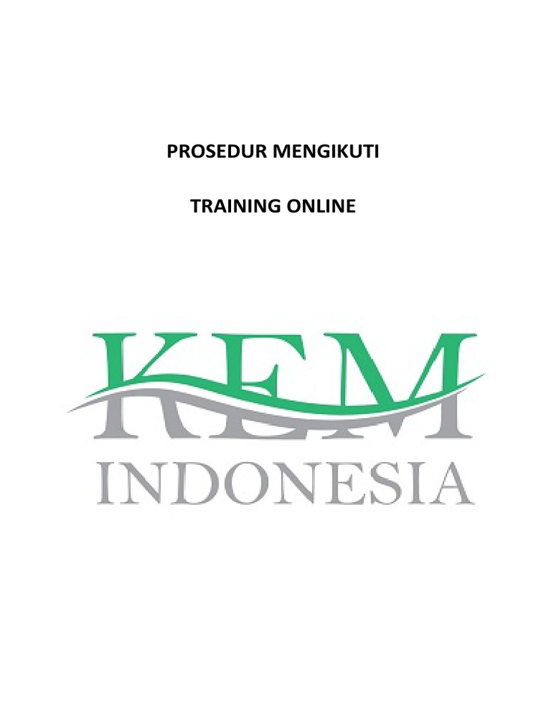 Prosedur Training Online | PDF