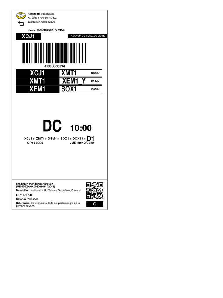 Shipment Labels 221215165737 | PDF