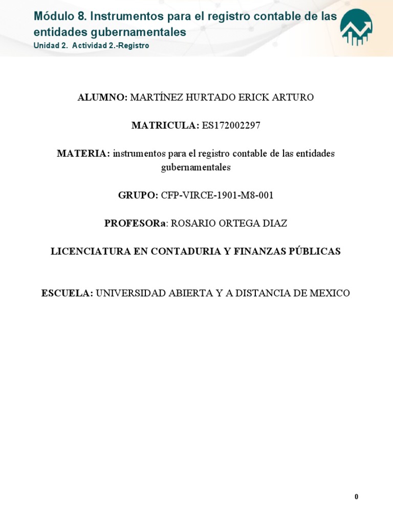 M8 U2 A2 EAMH Registro | PDF