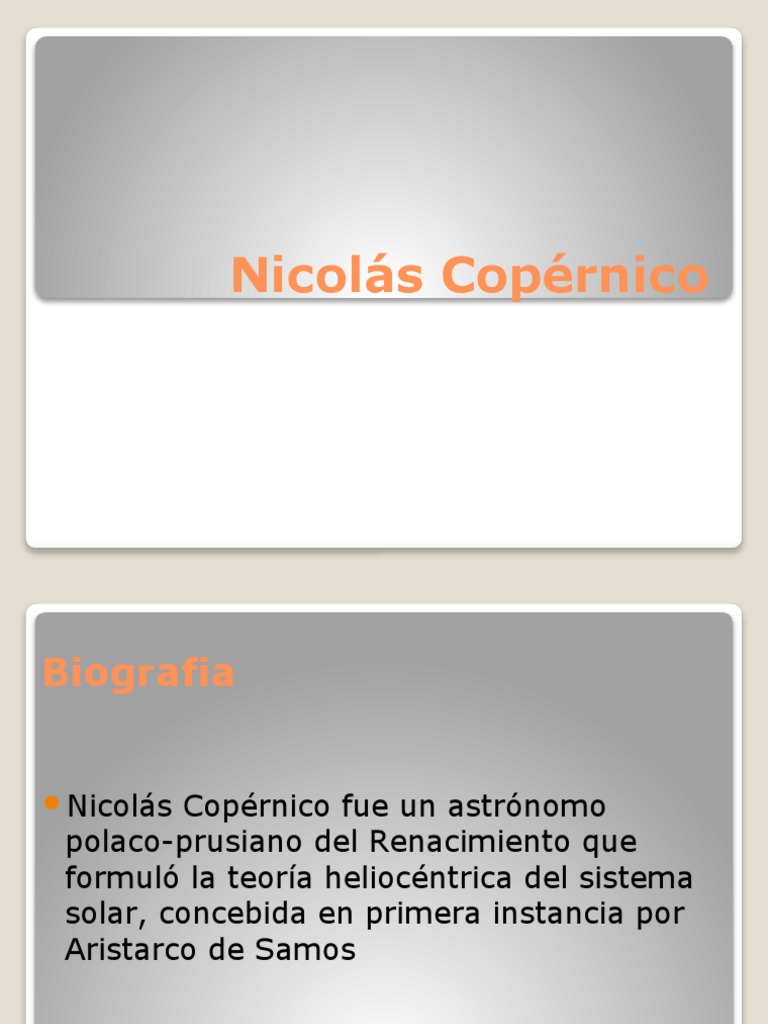 Copérnico y el Heliocentrismo | PDF