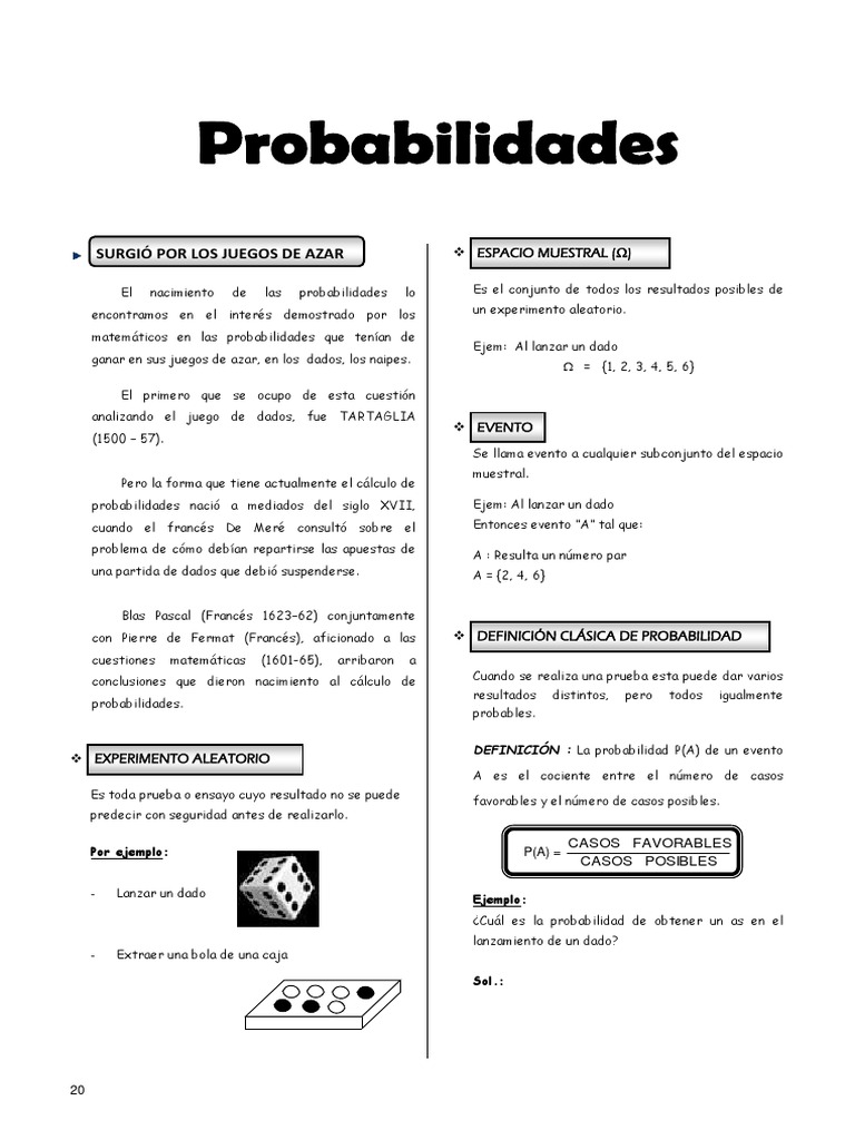 Ejercicios de Probabilidades | PDF | Probabilidad | Aleatoriedad