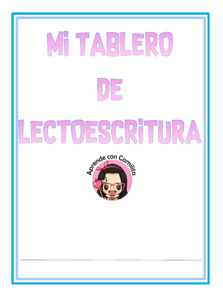Mi Tablero de Lectoescritura Lengua | PDF