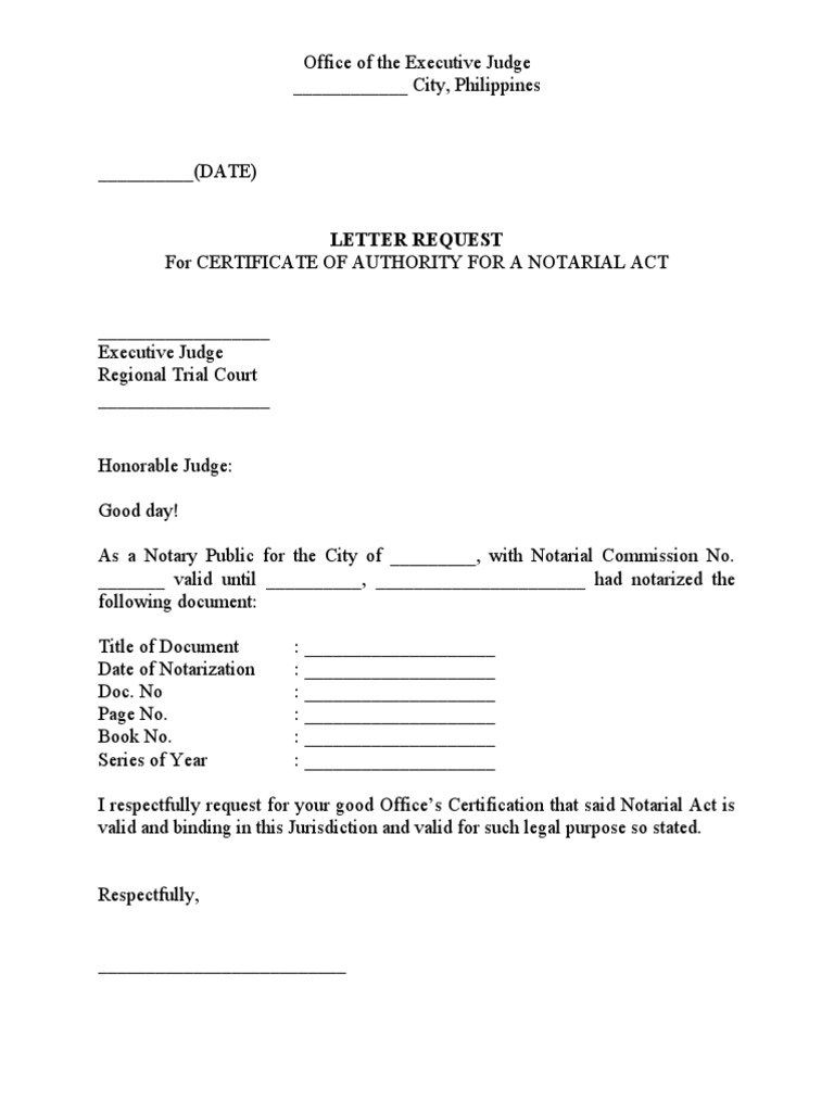 Request For CANA | PDF