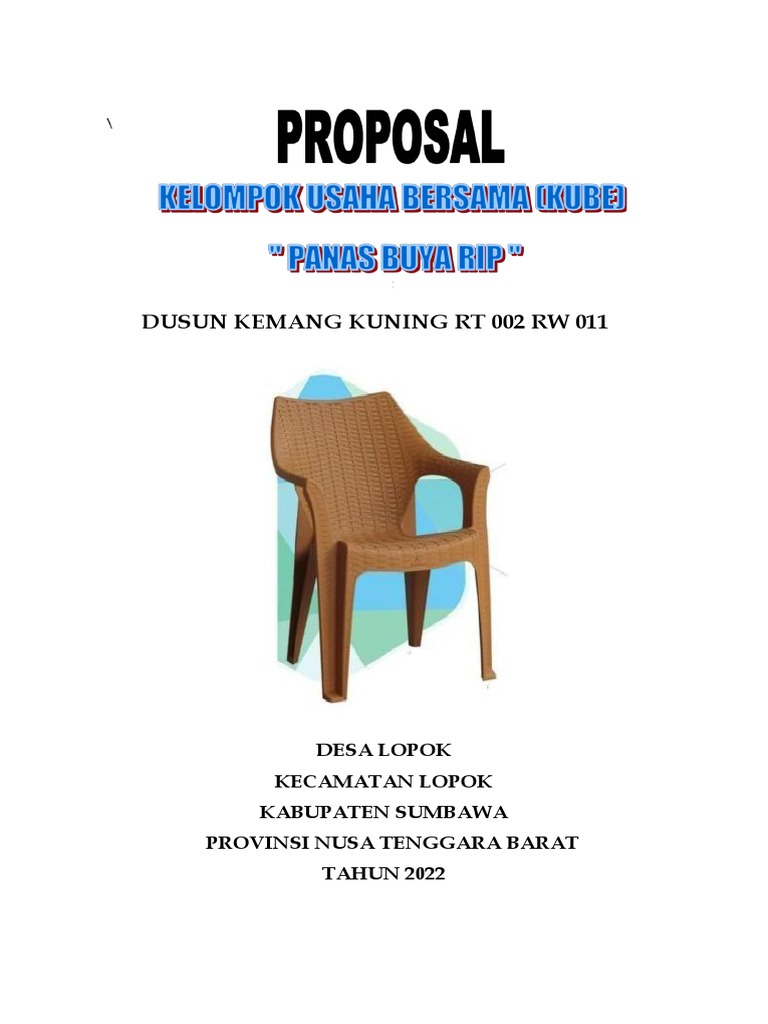 Proposal Kursi | PDF