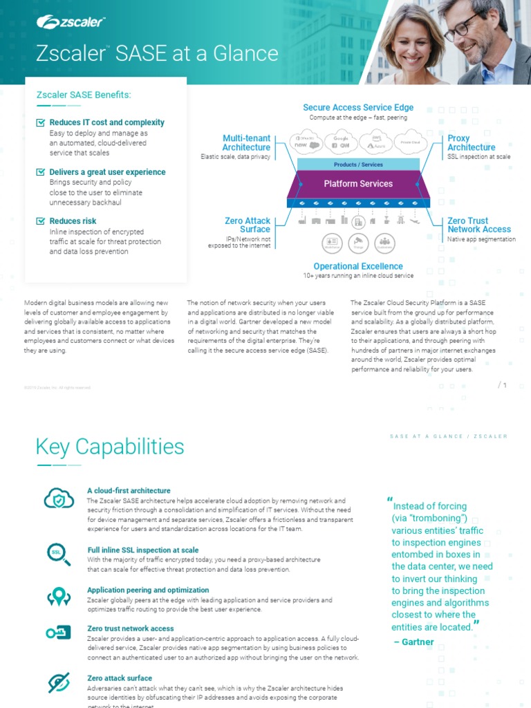 zscaler-sase-overview | PDF | Service Industries | Data Transmission