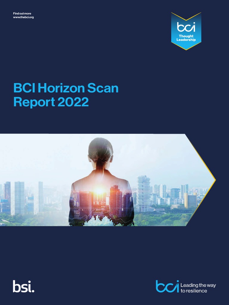 Bci Horizon Scan Report 2022 | PDF | Occupational Safety And Health | Risk