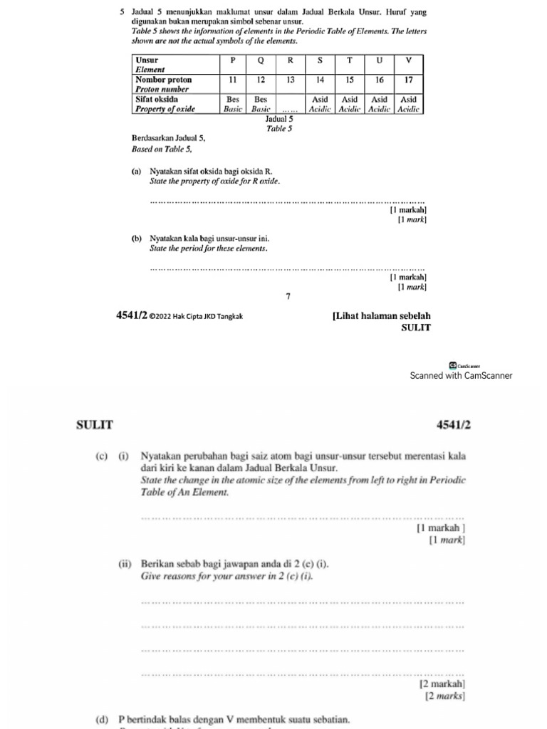 Bab 4 T4 Trial Kimia 2022 | PDF
