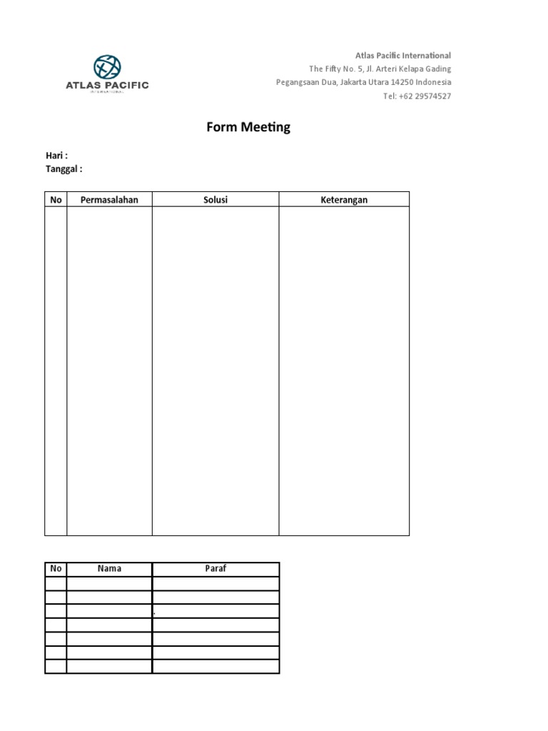 Form Meeting | PDF