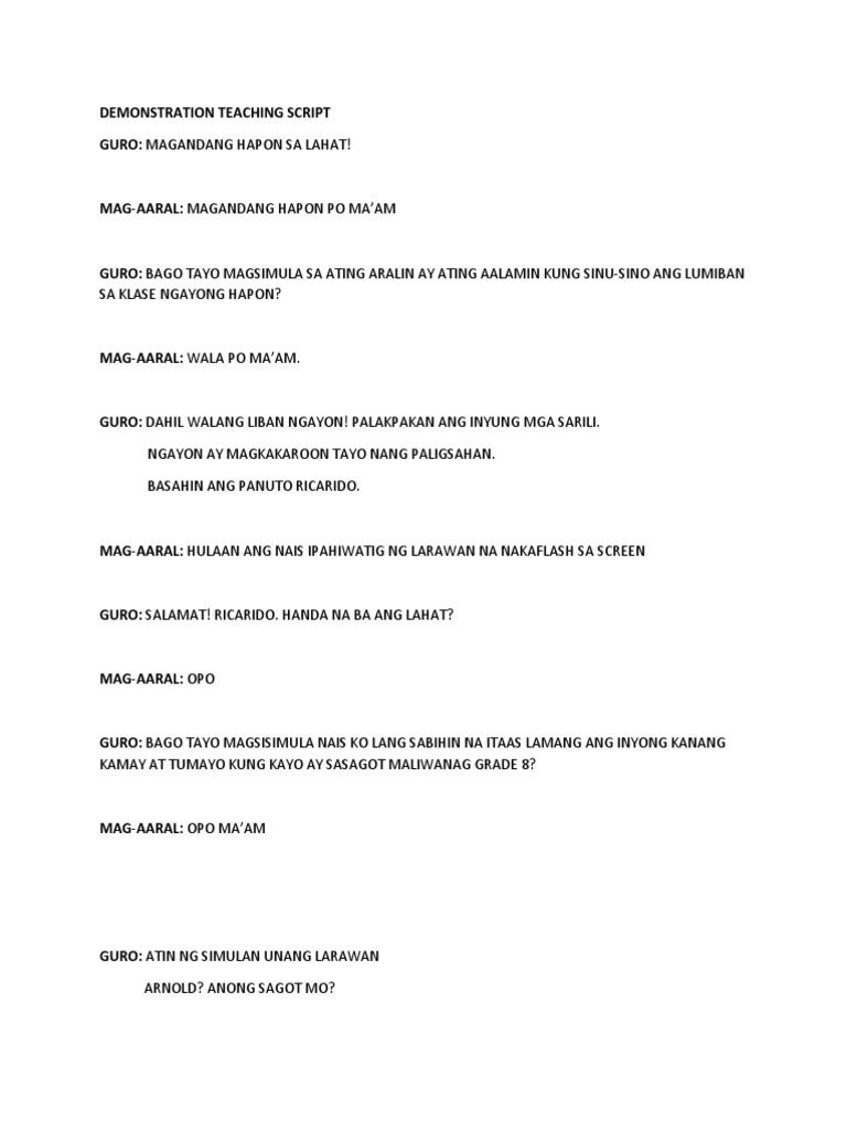 Jezreel Demo Script | PDF