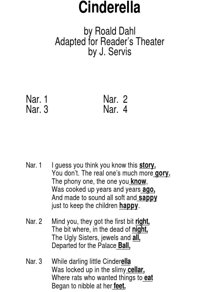 Reader's Theatre - Cindrella | PDF | Cinderella | Fairies