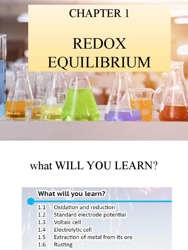 Redox Reactions: Oxidation, Reduction and Electron Transfer | PDF ...