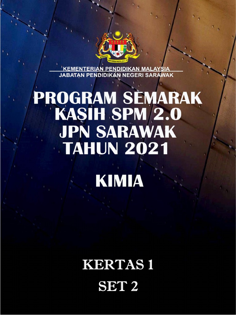 JPN Sarawak Sk-2.0-Kimia k1 s2 | PDF
