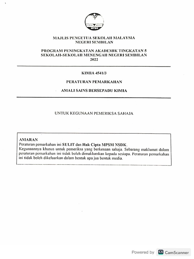 N9 Chem P3 Ans 2022 | PDF