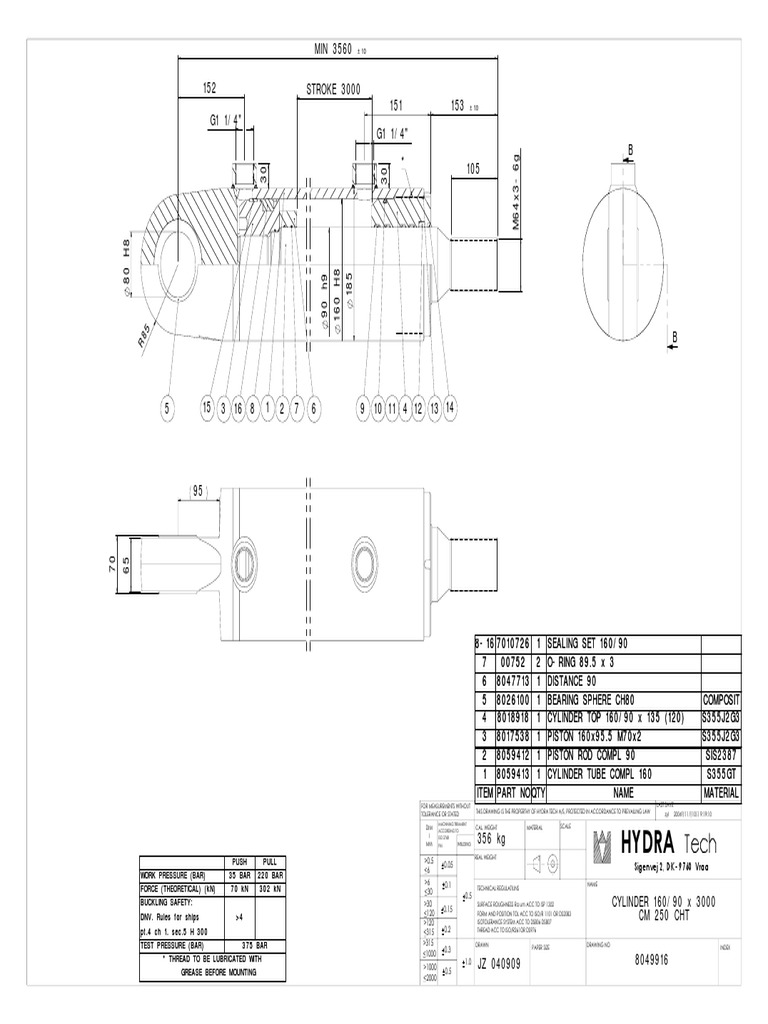 Bridge Racker Cylinder | PDF | Industrial Processes | Machines