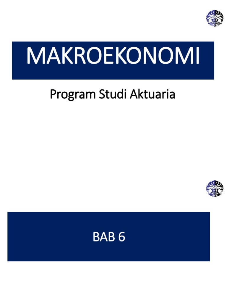 Makroekonomi - Bab 6 | PDF