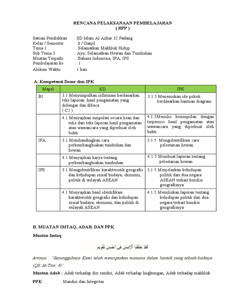Kelas 6 T.1 ST.3 P.1 | PDF