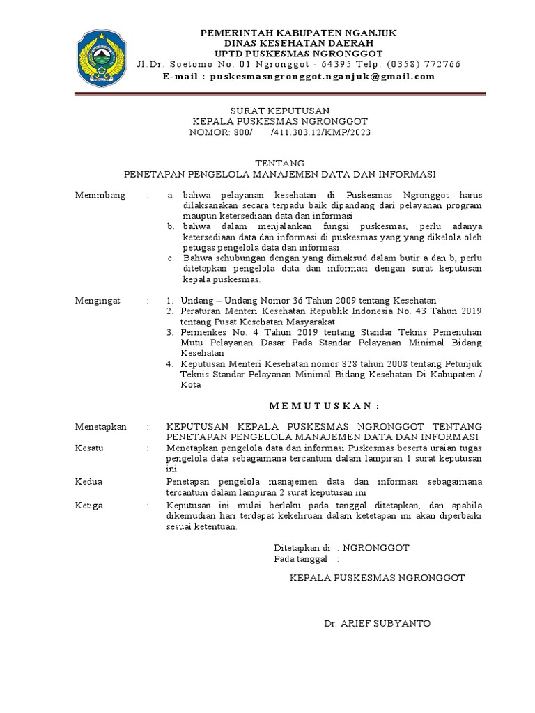 SK Pengelola Datin Form Lama | PDF