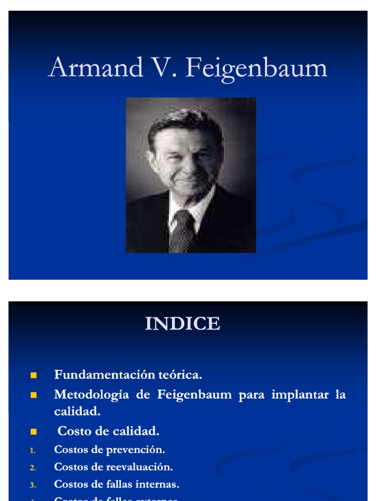 Aportaciones de Armand Feigenbaum | PDF | Calidad (comercial) | Business