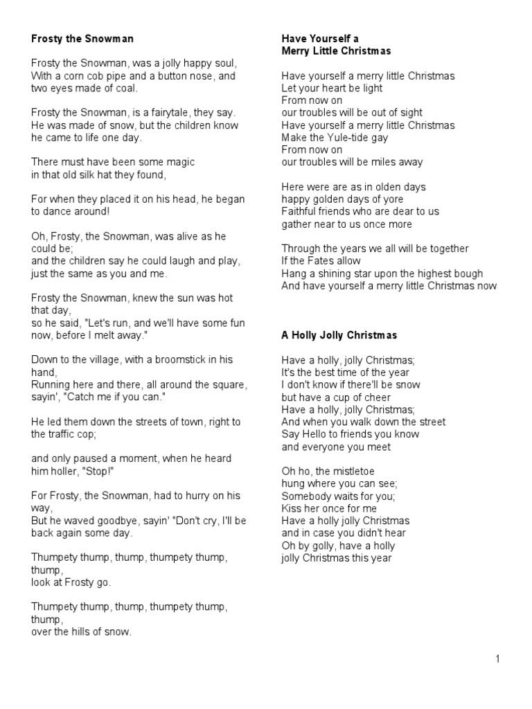 Christmas Carols | PDF