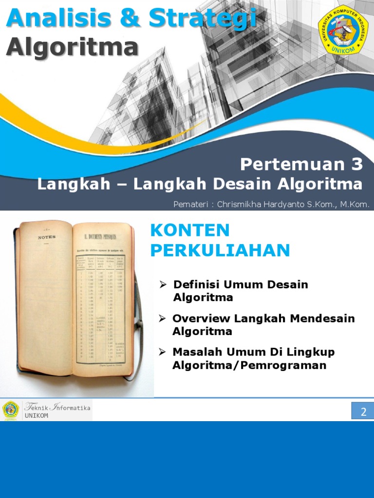 Pertemuan 3 - Langkah - Langkah Desain Algoritma | PDF