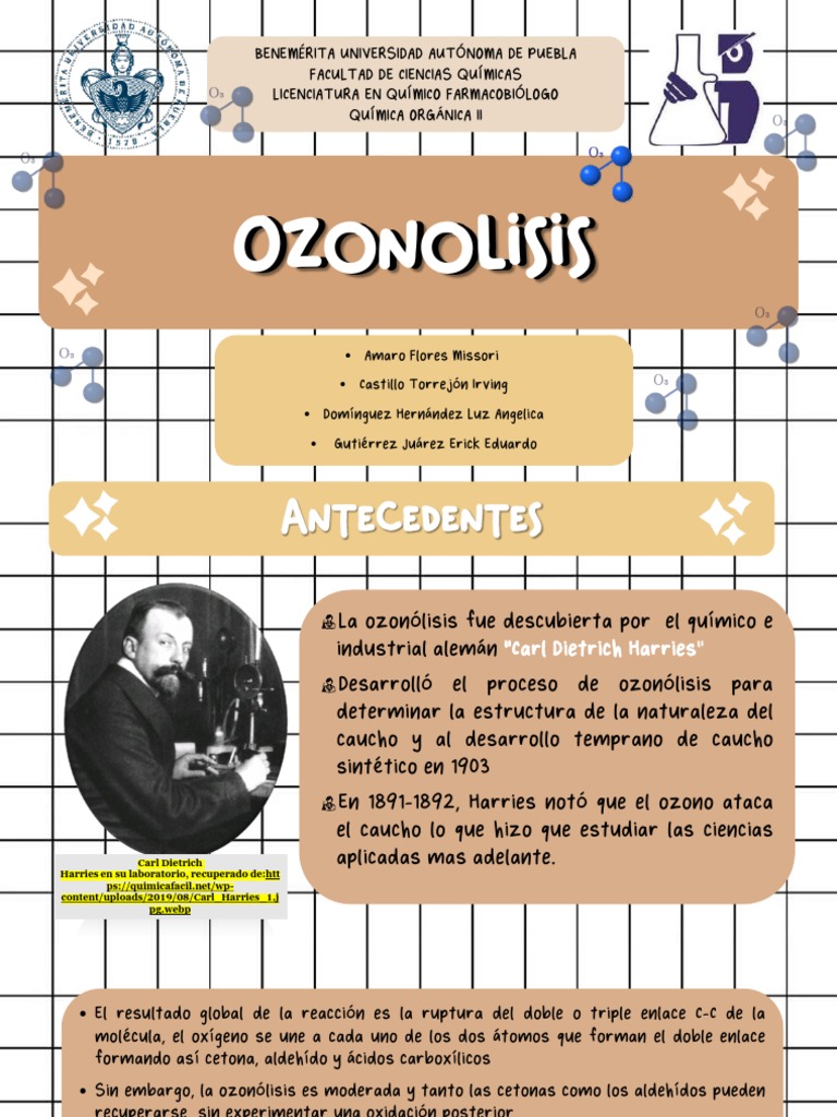 Mecanismo y Aplicaciones de Ozonolisis | PDF | Cetona | Reacciones químicas