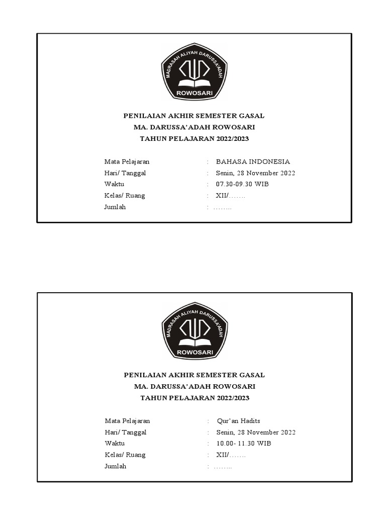 Sampul X Jam 1 | PDF