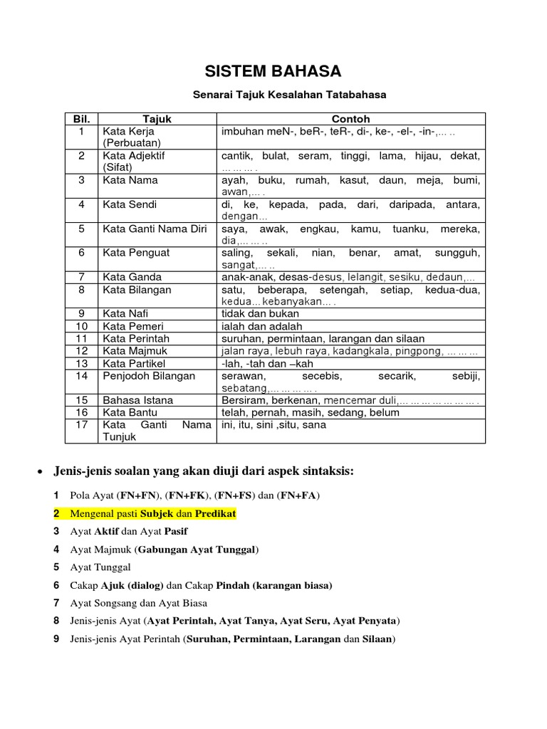 1 - Nota BAHASA MELAYU SPM 2023 | PDF