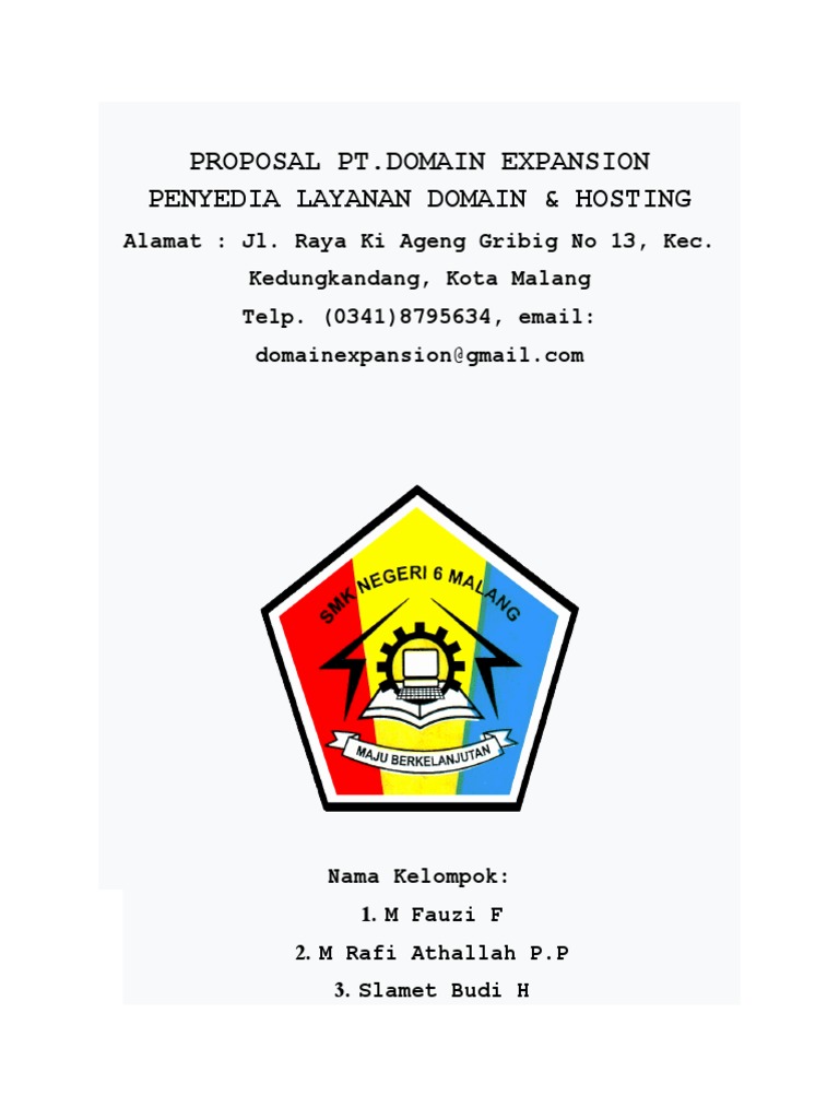 Proposal PT - Domain Expansion Penyedia Layanan Domain & Hosting | PDF | Bisnis | Komputer