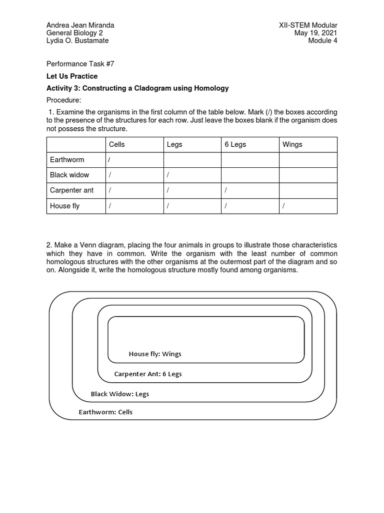 Performance Task 7 | PDF | Dna | Proteins