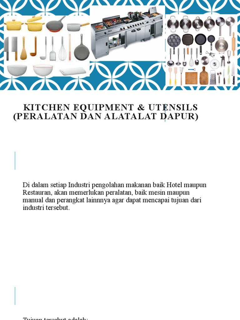 KITCHEN EQUIPMENT & Utensils | PDF