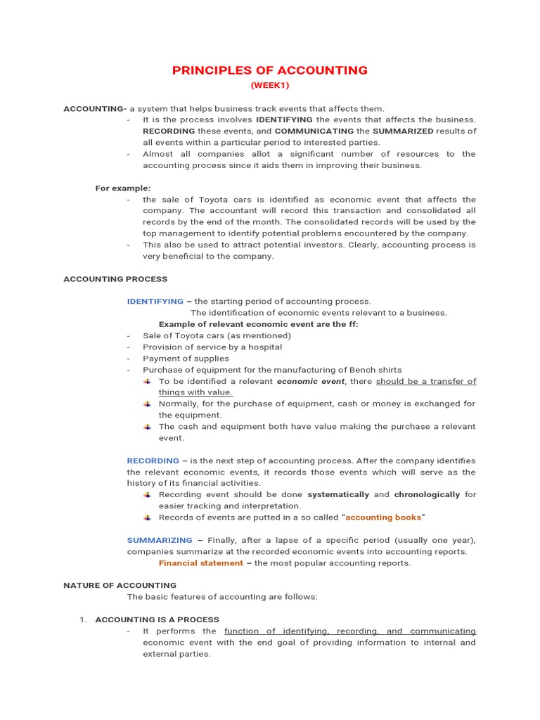Principles of Accounting | Download Free PDF | Accounting | Financial Statement